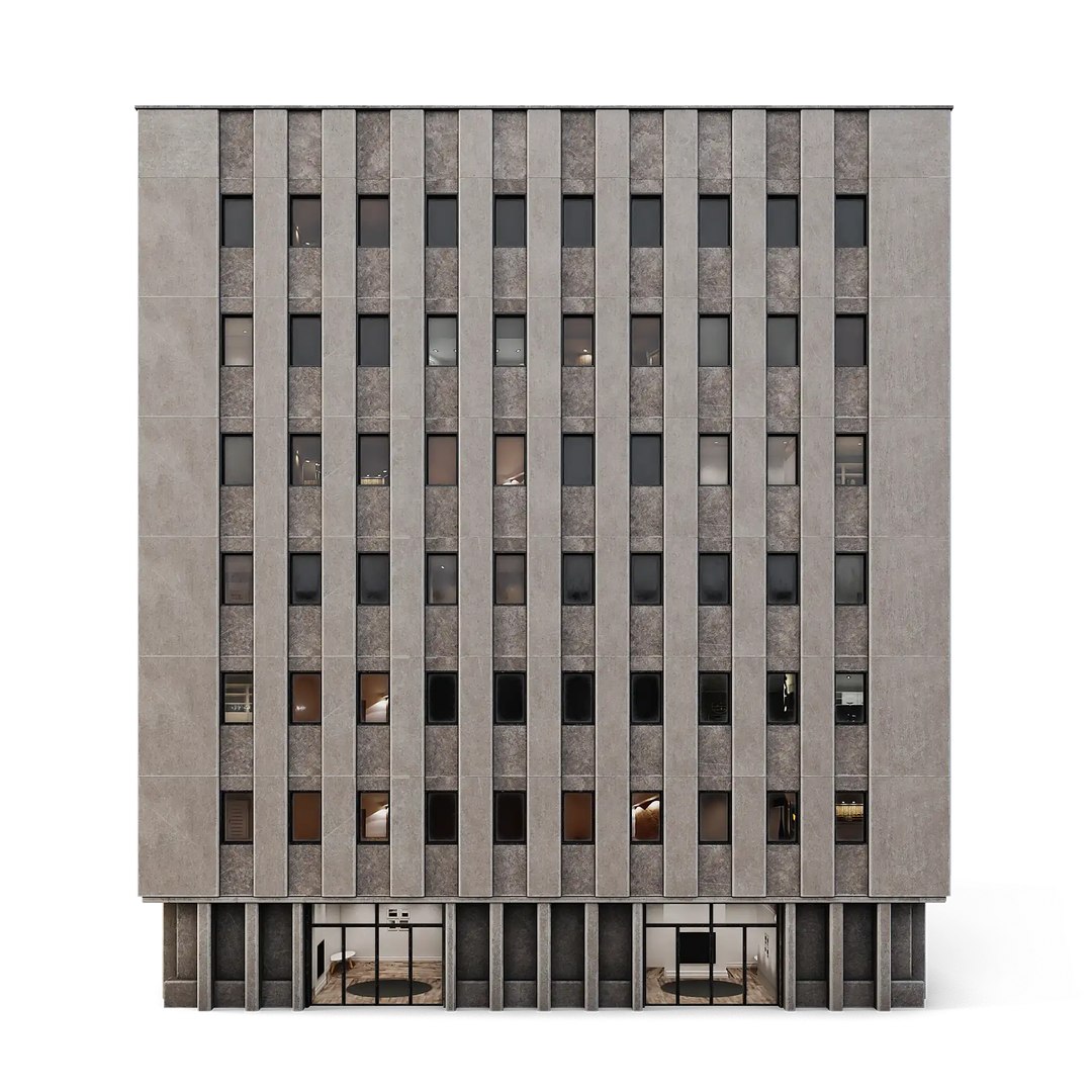 Tenement Building 3D Model - TurboSquid 2420792