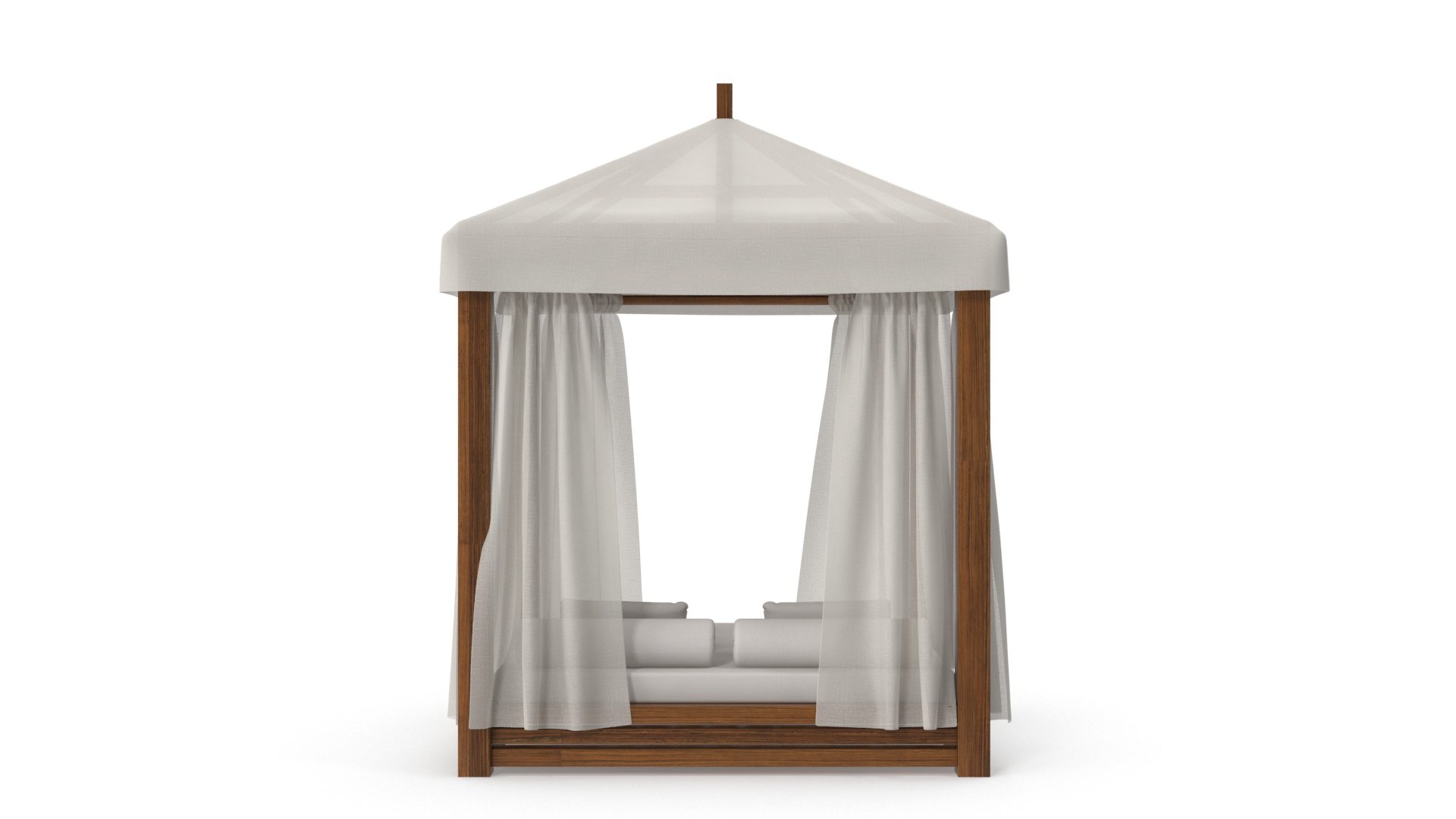 3D Wood Outdoor Beach Pergola Model - TurboSquid 1735646