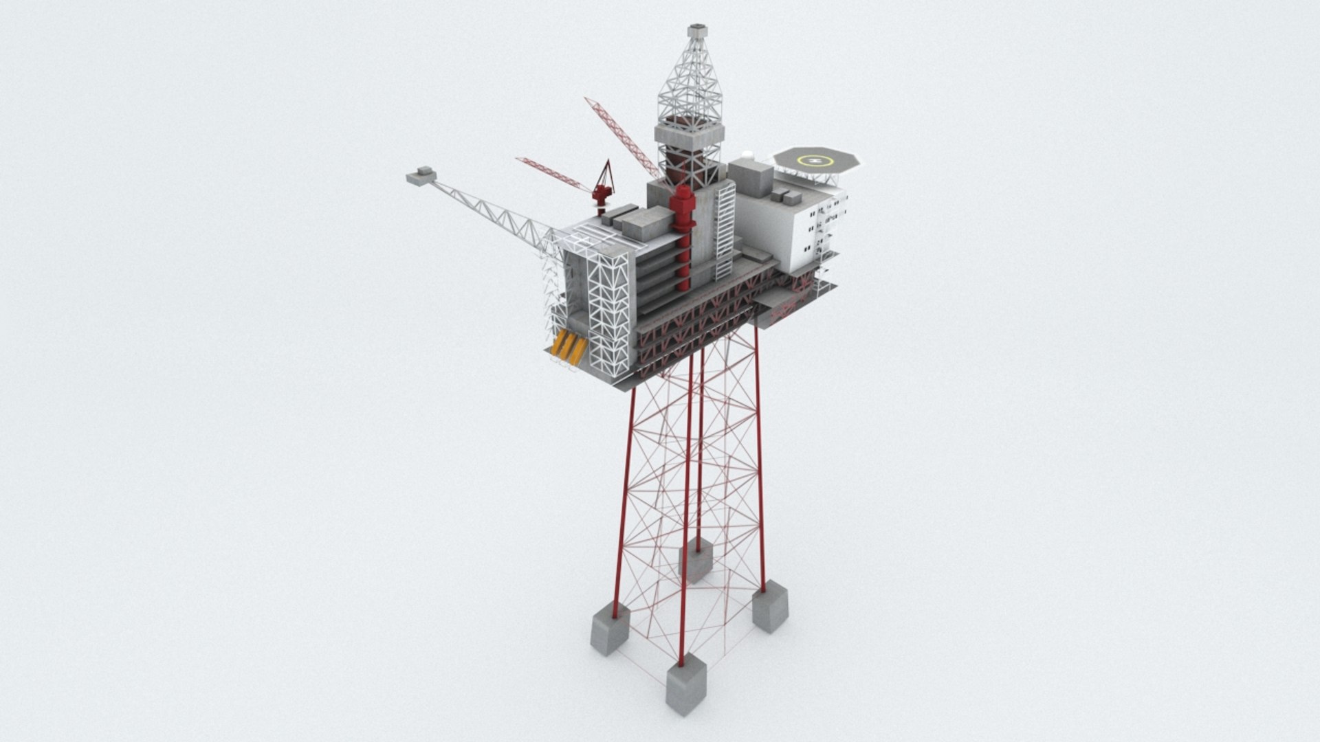 Ringhorne Oil Platform Model - TurboSquid 1193165