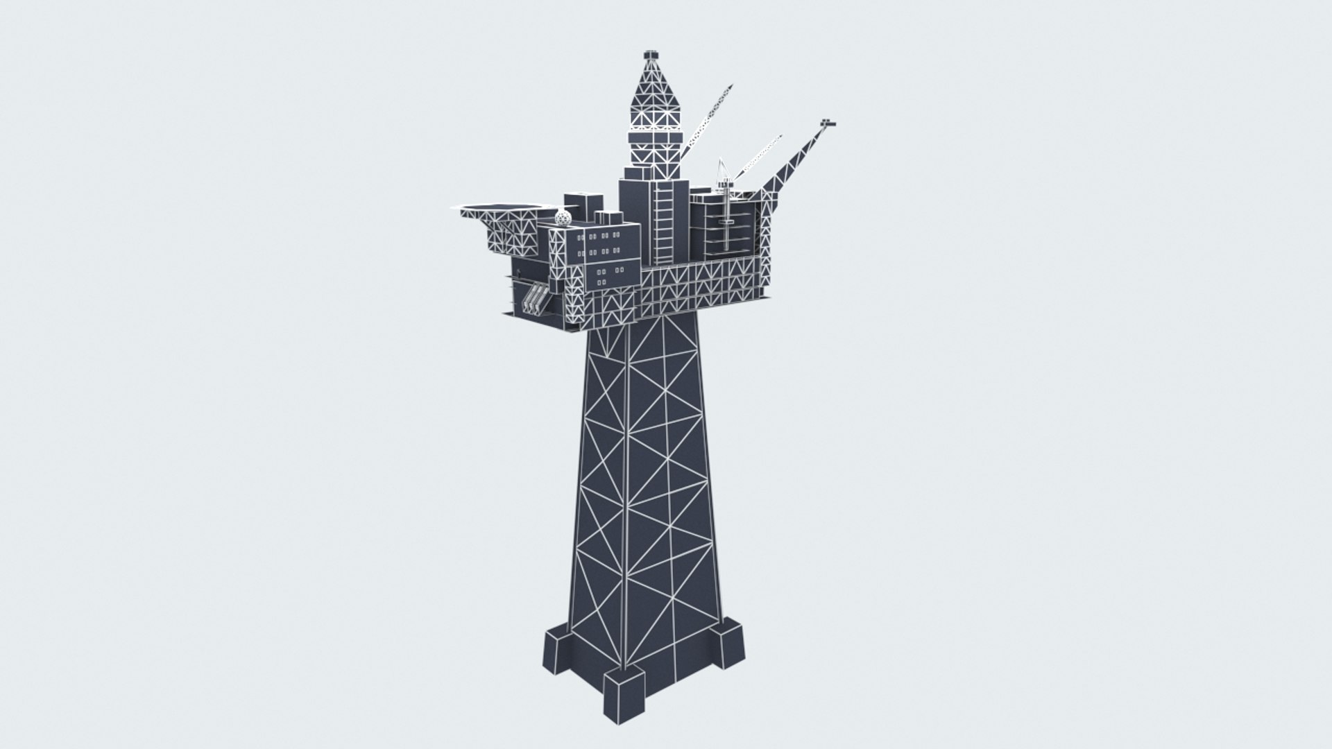 Ringhorne Oil Platform Model - TurboSquid 1193165