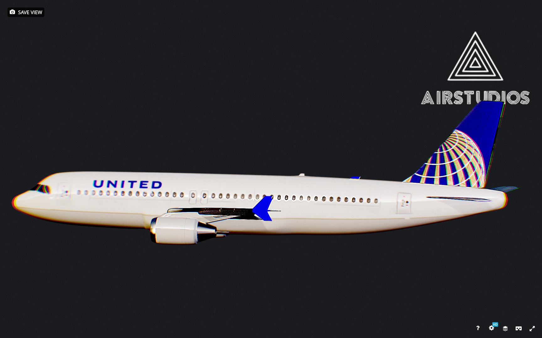 3D Airbus A320 United Airlines Airplane Model - TurboSquid 1885958