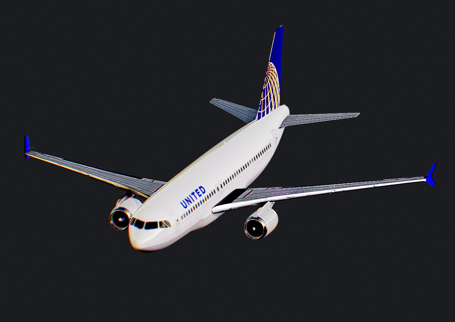 3D Airbus A320 United Airlines Airplane Model - TurboSquid 1885958