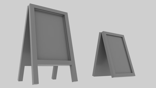 modèle 3D de Panneaux d'affichage à cadre en A - TurboSquid 2265049