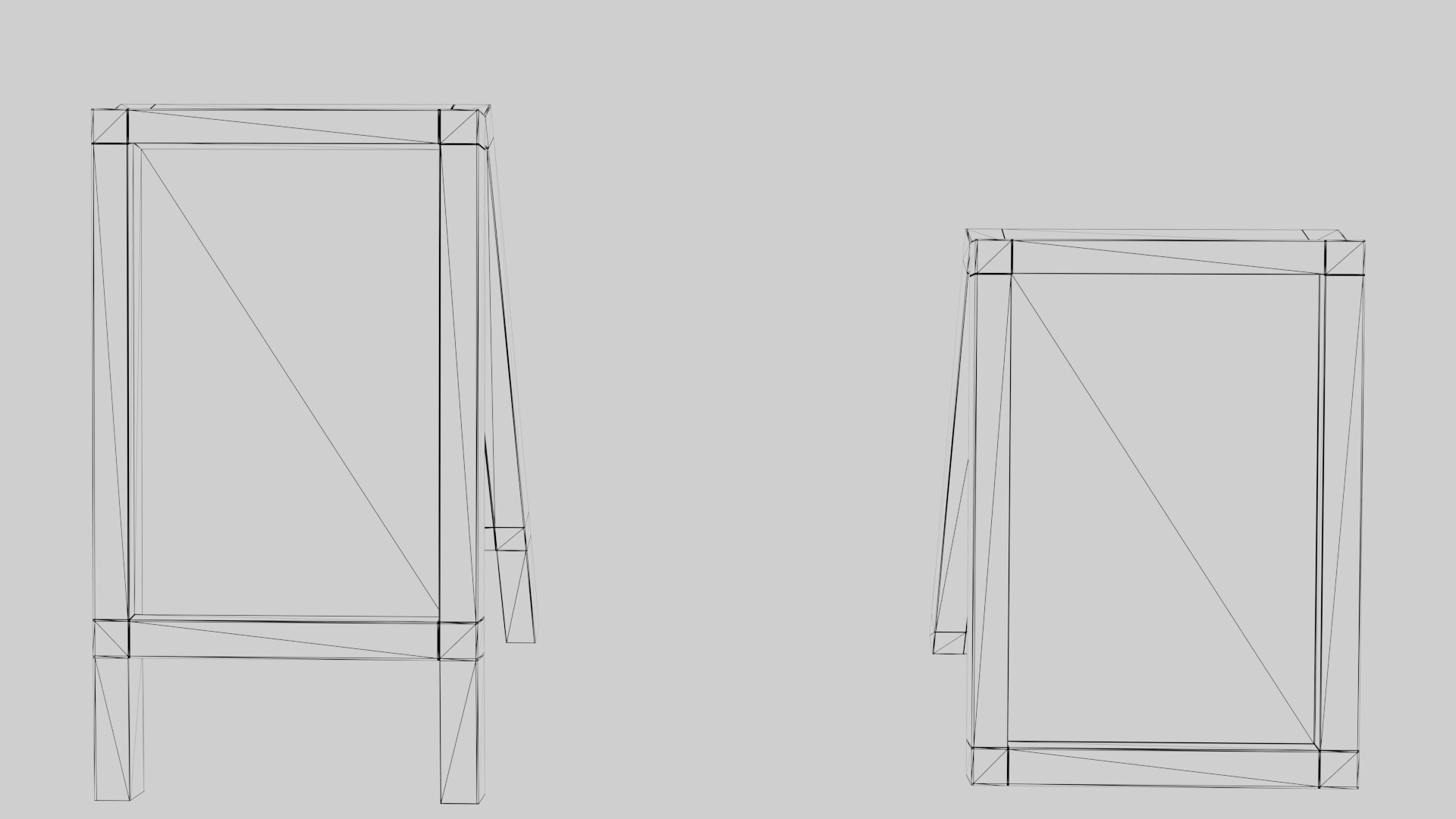 A-Frame Billboards Signs 3D Model - TurboSquid 2265049