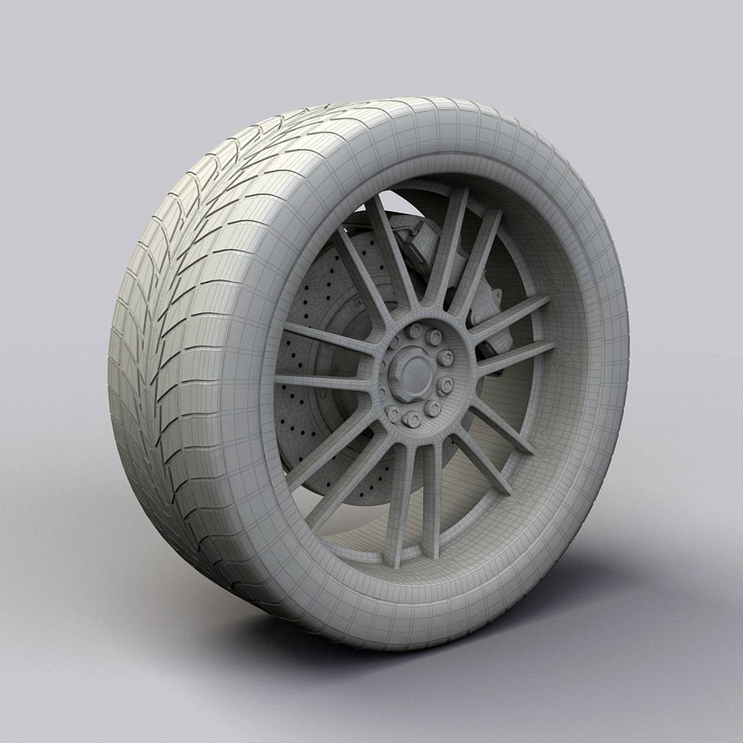 Akita Racing Ak-25 Rims 3d Model