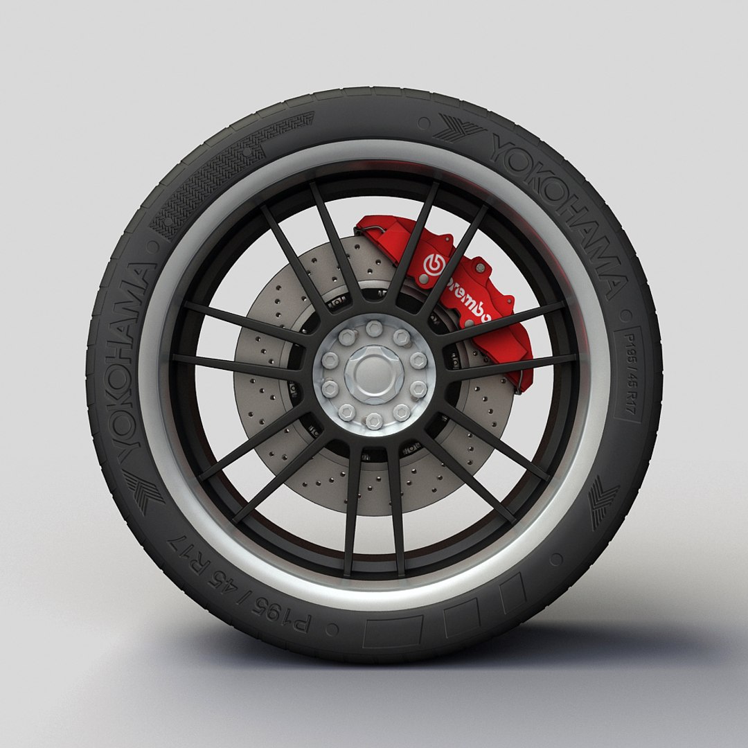 Akita Racing Ak-25 Rims 3d Model