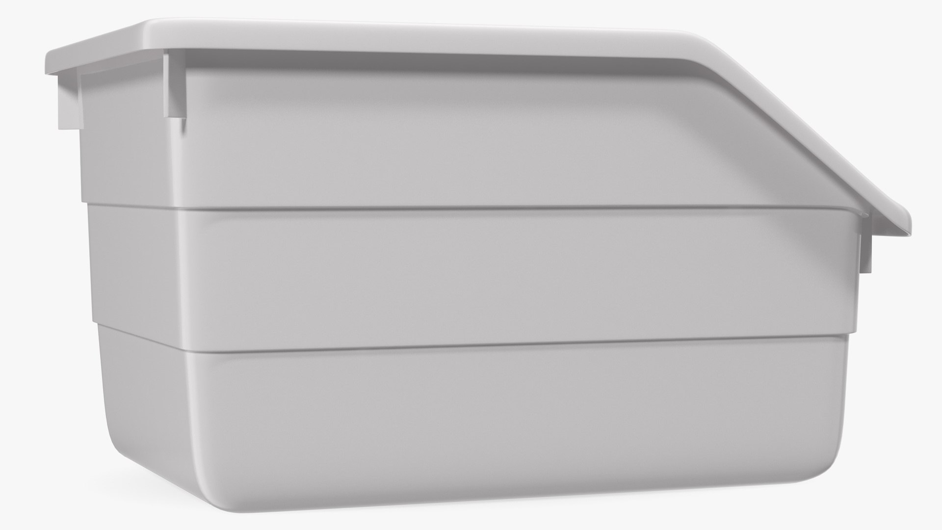 3D white plastic storage bin model - TurboSquid 1511250