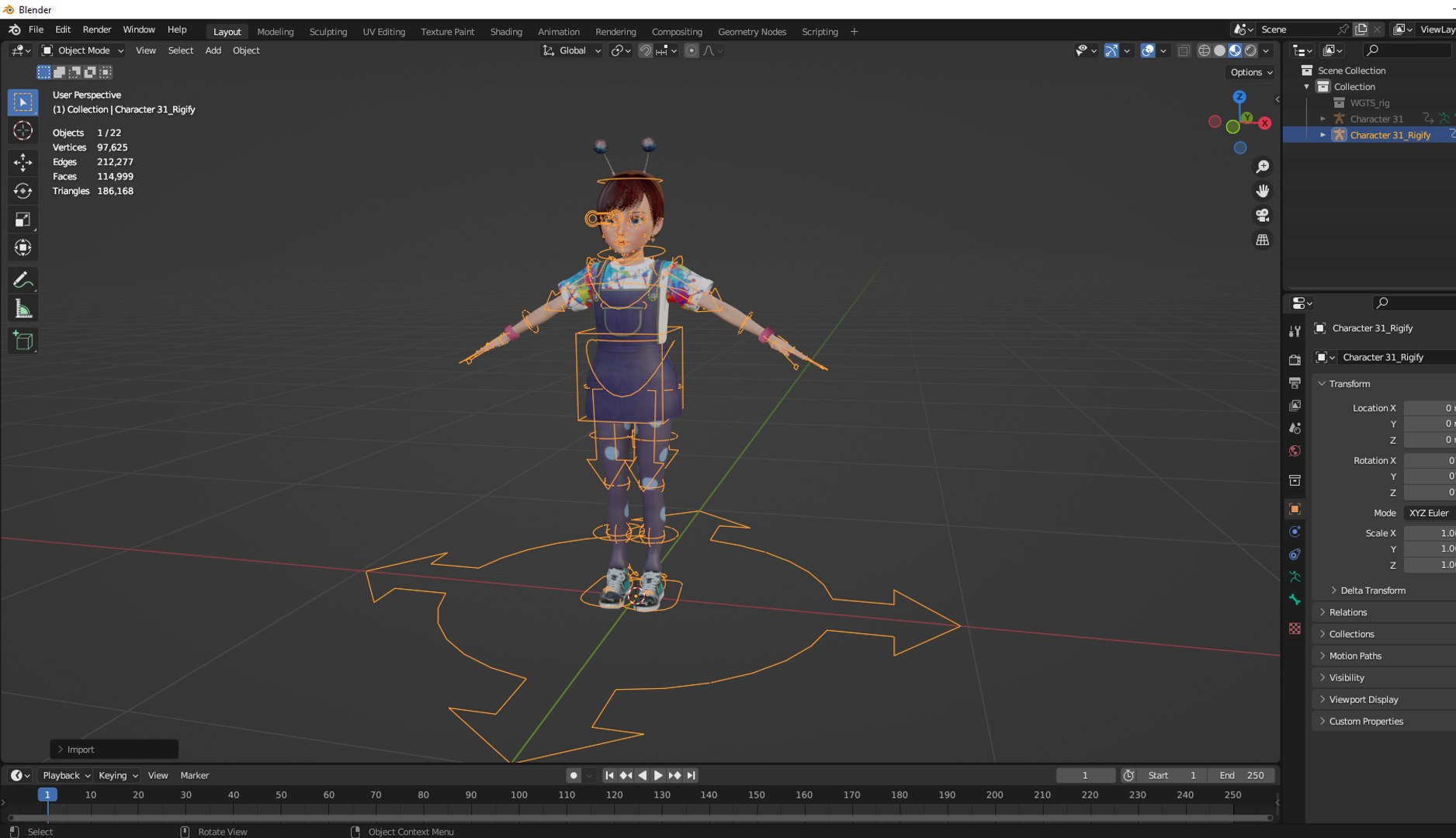 3D Cartoon Girl-Janey Rigged 3D Model Model - TurboSquid 2099855