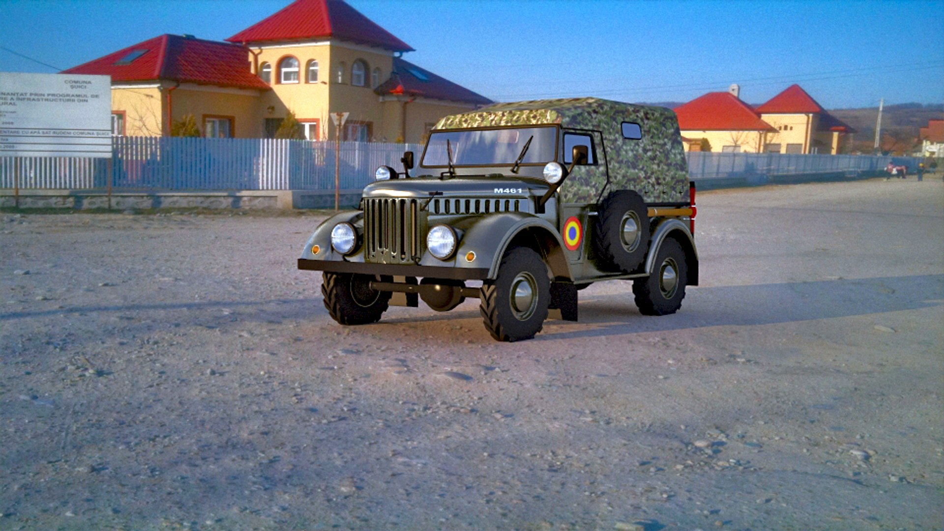 Army Gaz 69 3d Model