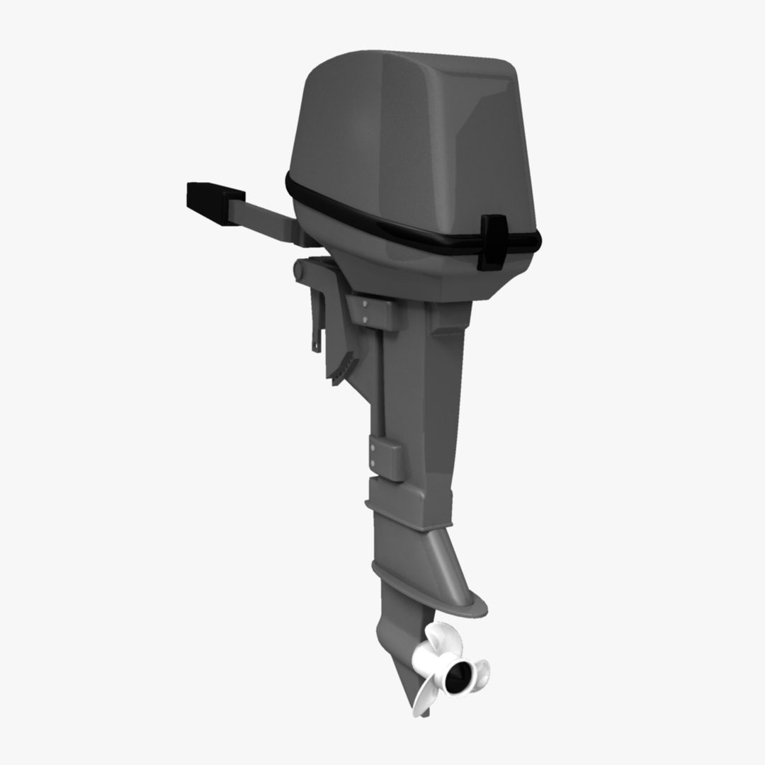 outboard motor 3d model