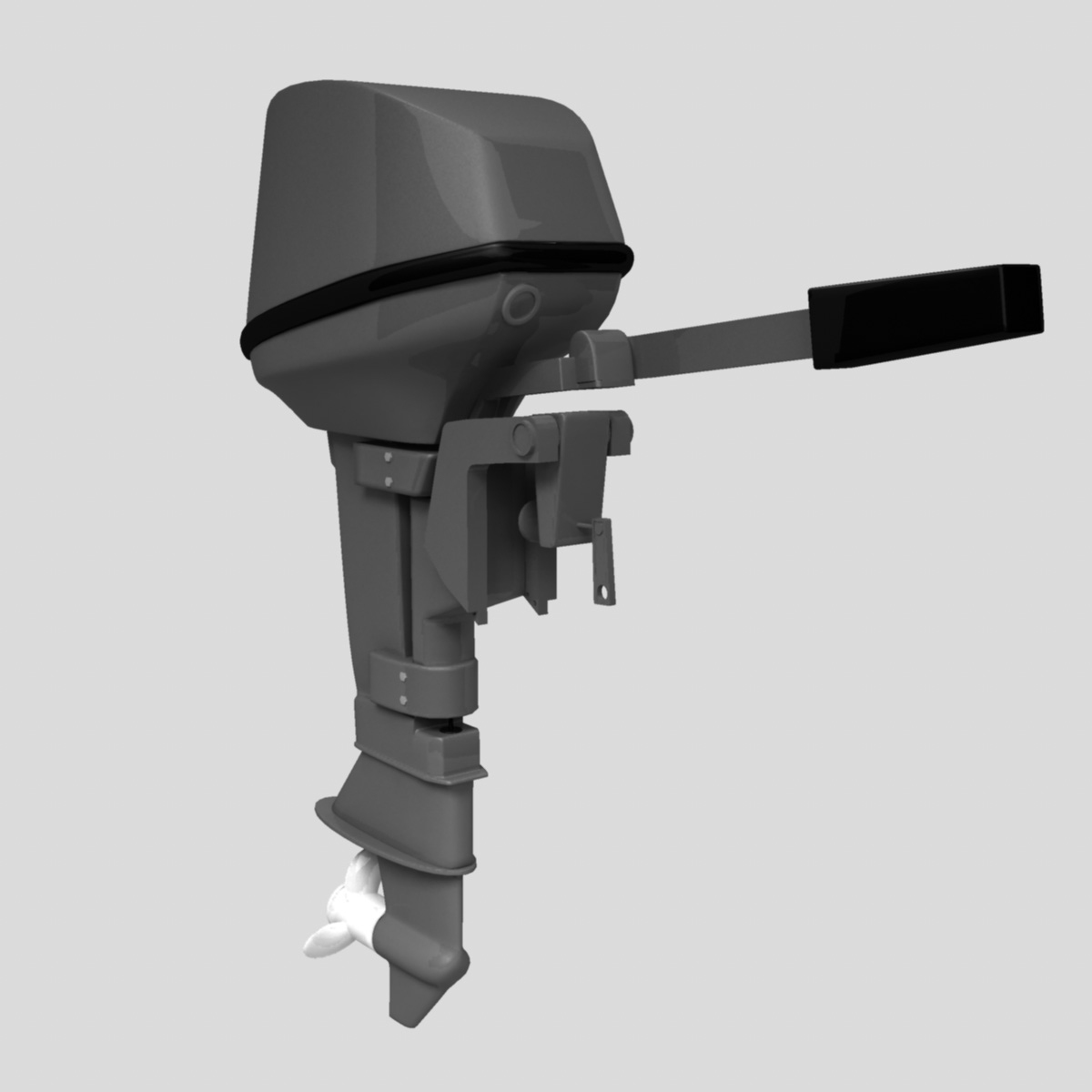 outboard motor 3d model
