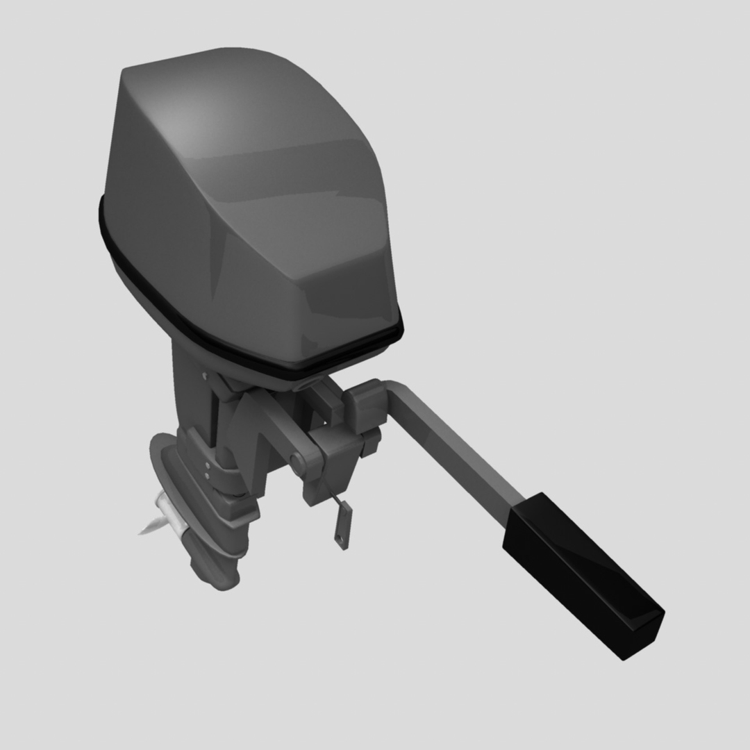 outboard motor 3d model