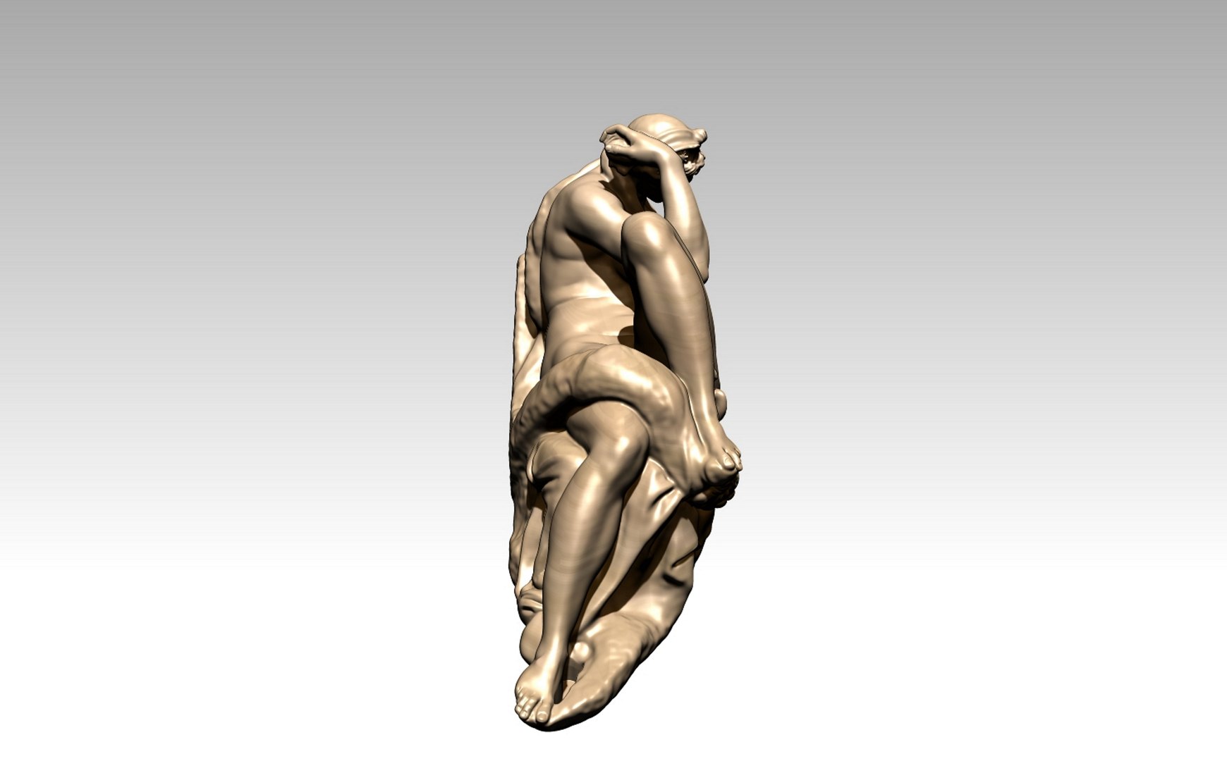3D Night-michelangelo Buonarroti Model - TurboSquid 1836321