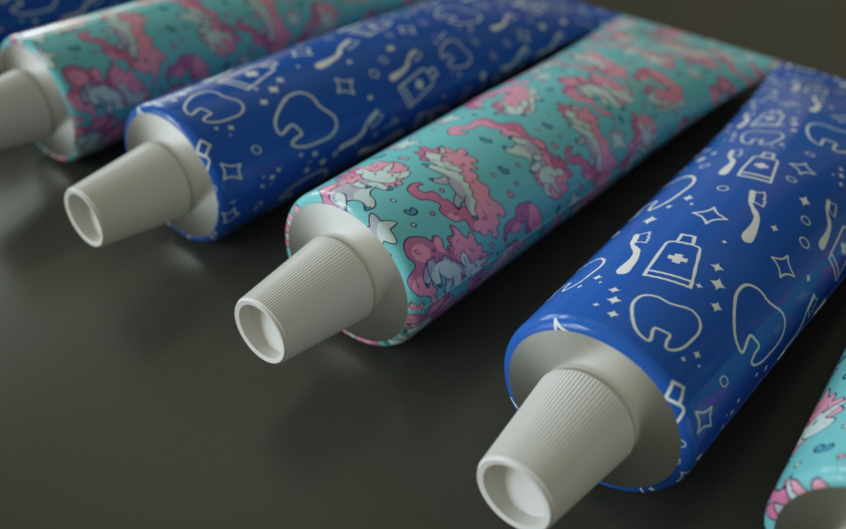 3D Toothpaste Tube Model - TurboSquid 1651008