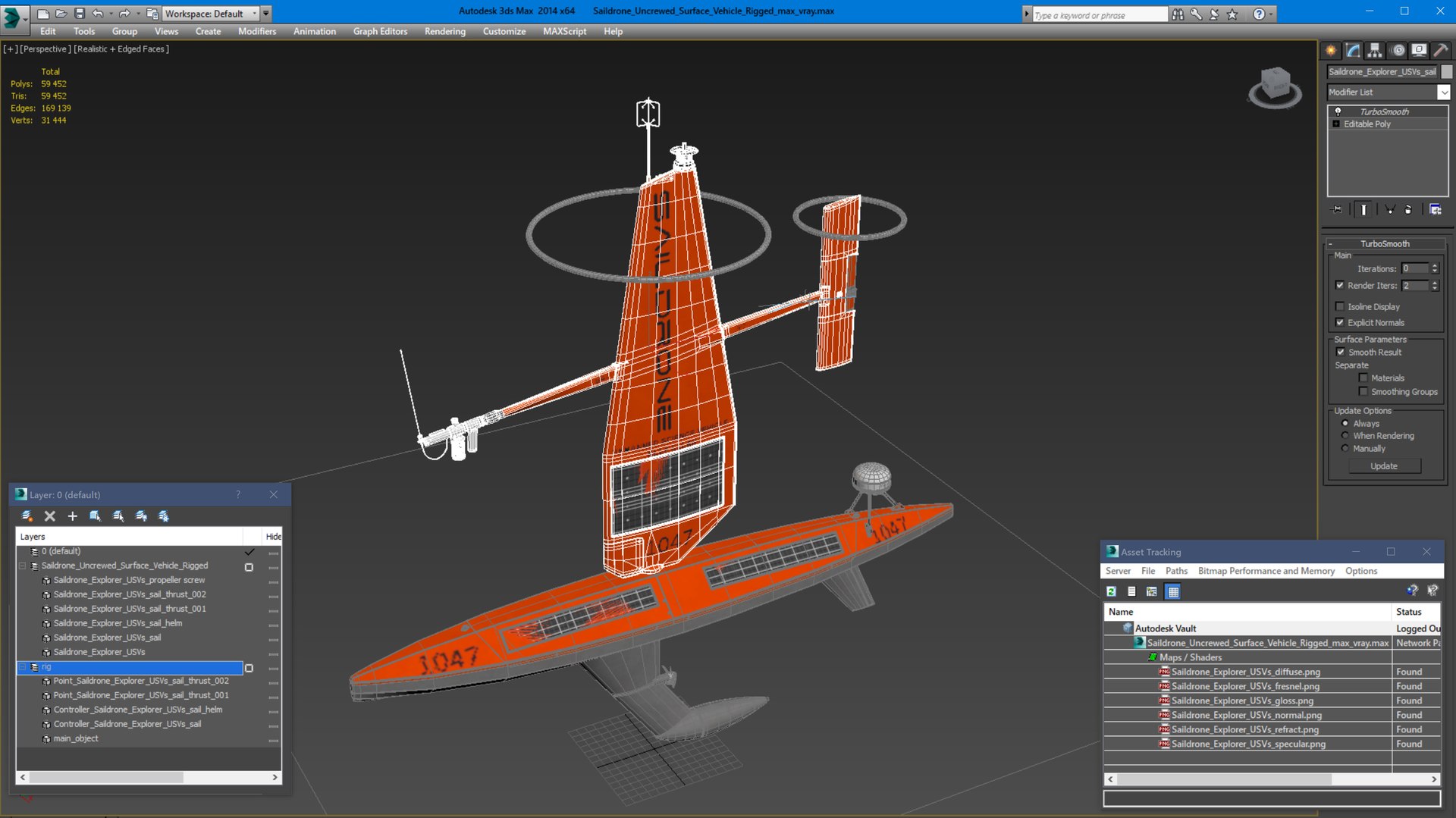 Saildrone Uncrewed Surface Vehicle Rigged 3D - TurboSquid 1952844