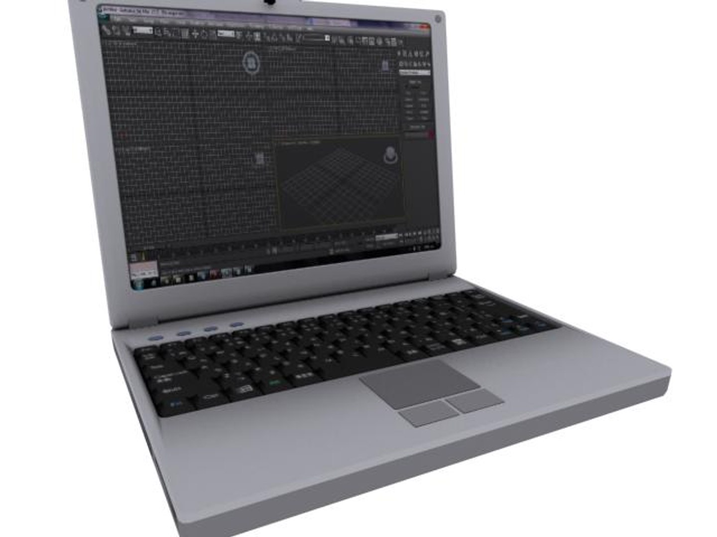 laptop computer 3d model