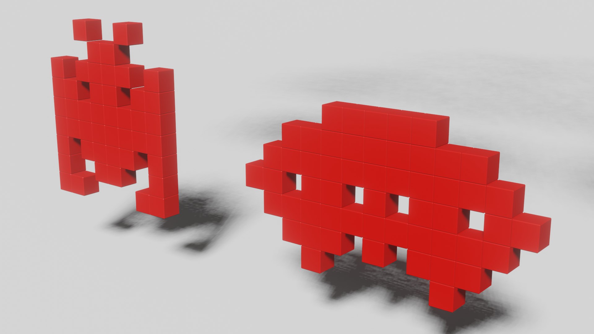 3D Space Invaders 3D Icons Model - TurboSquid 1883402