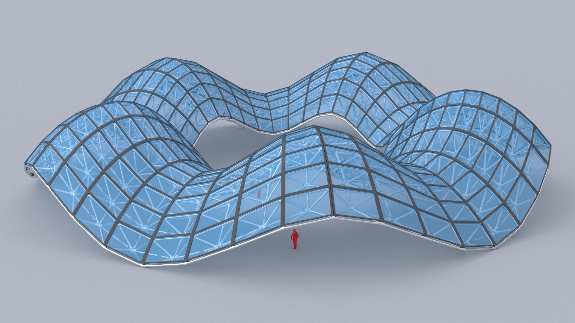 3D Model Wavy Shell Structure Pavilion - TurboSquid 2400684