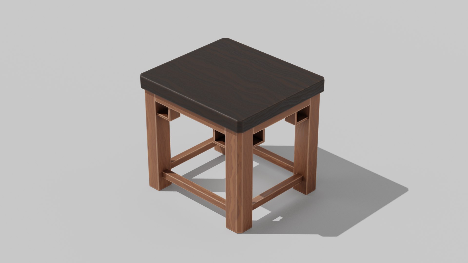 Japanese Furniture Kit - Stool With Pillow 3D Model - TurboSquid 1951951