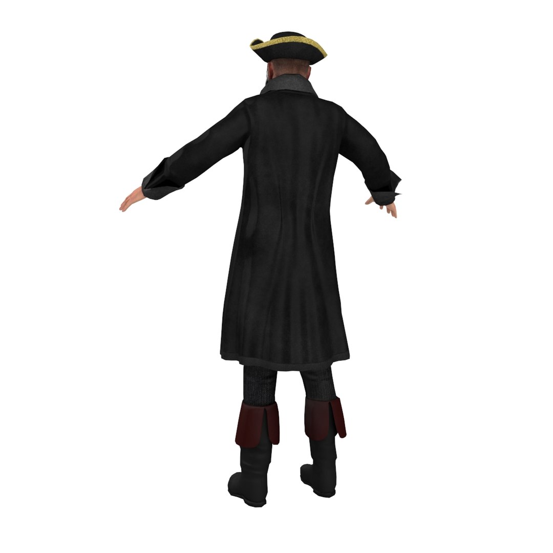 3d Pirate Captain Model