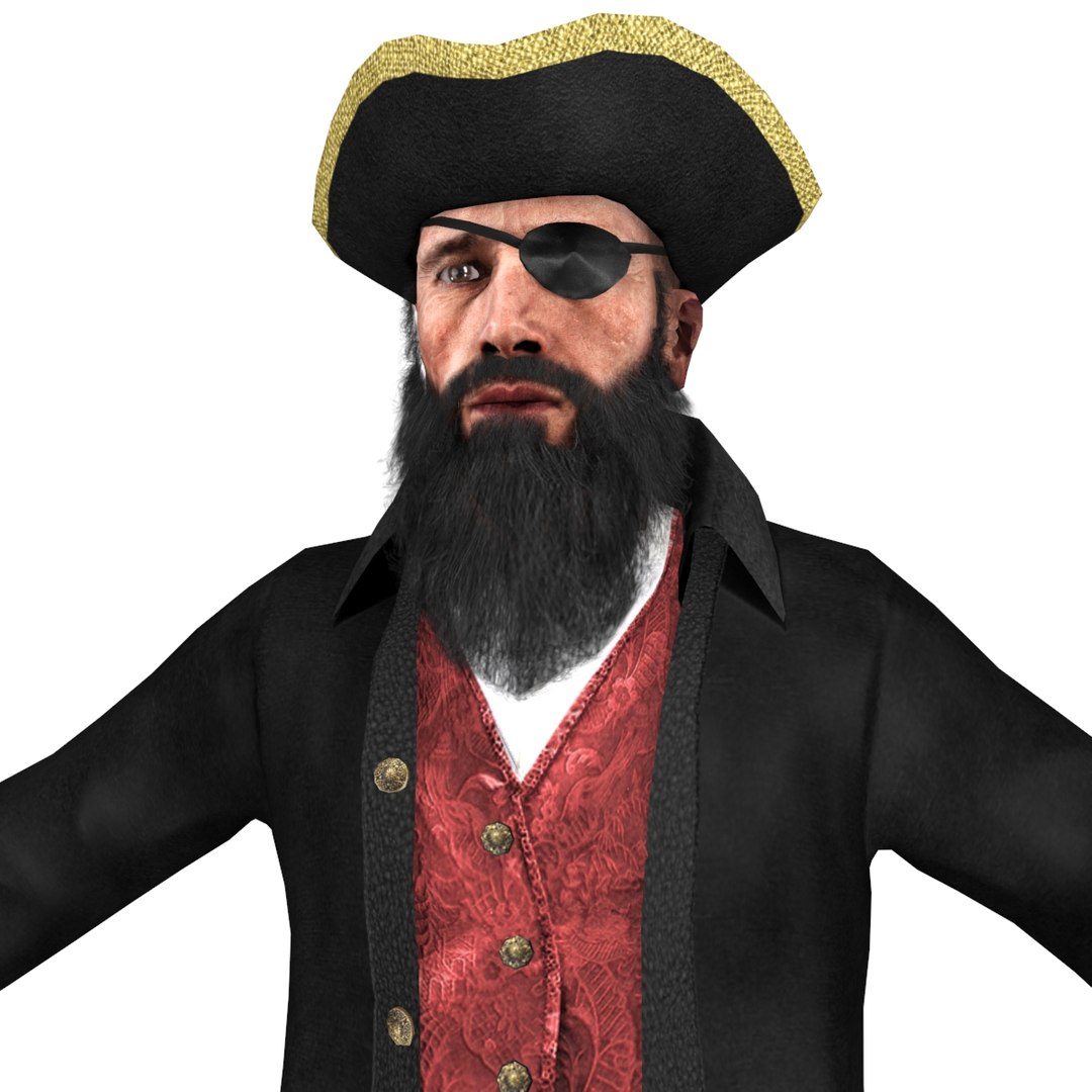3d Pirate Captain Model