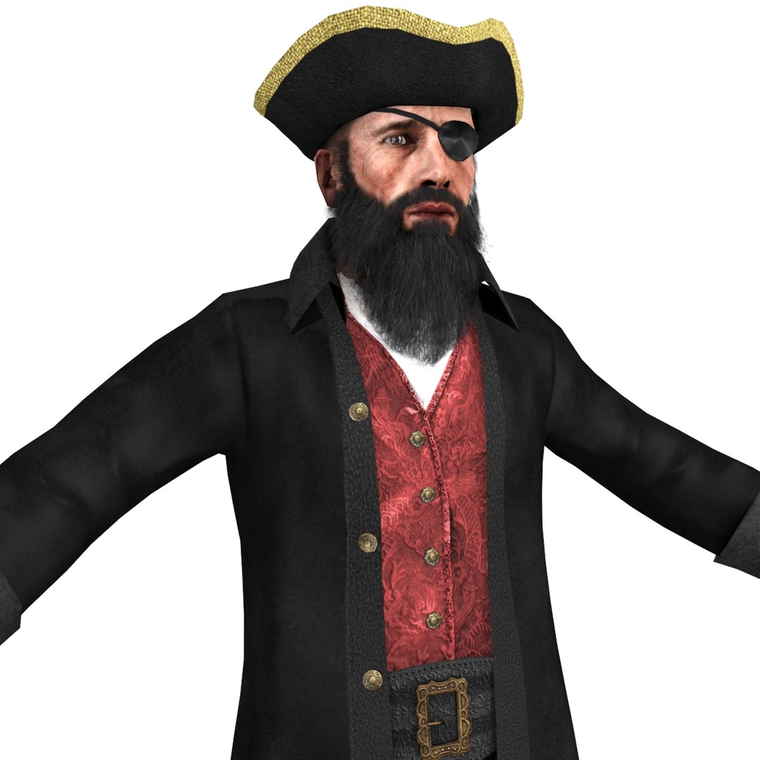 3d Pirate Captain Model