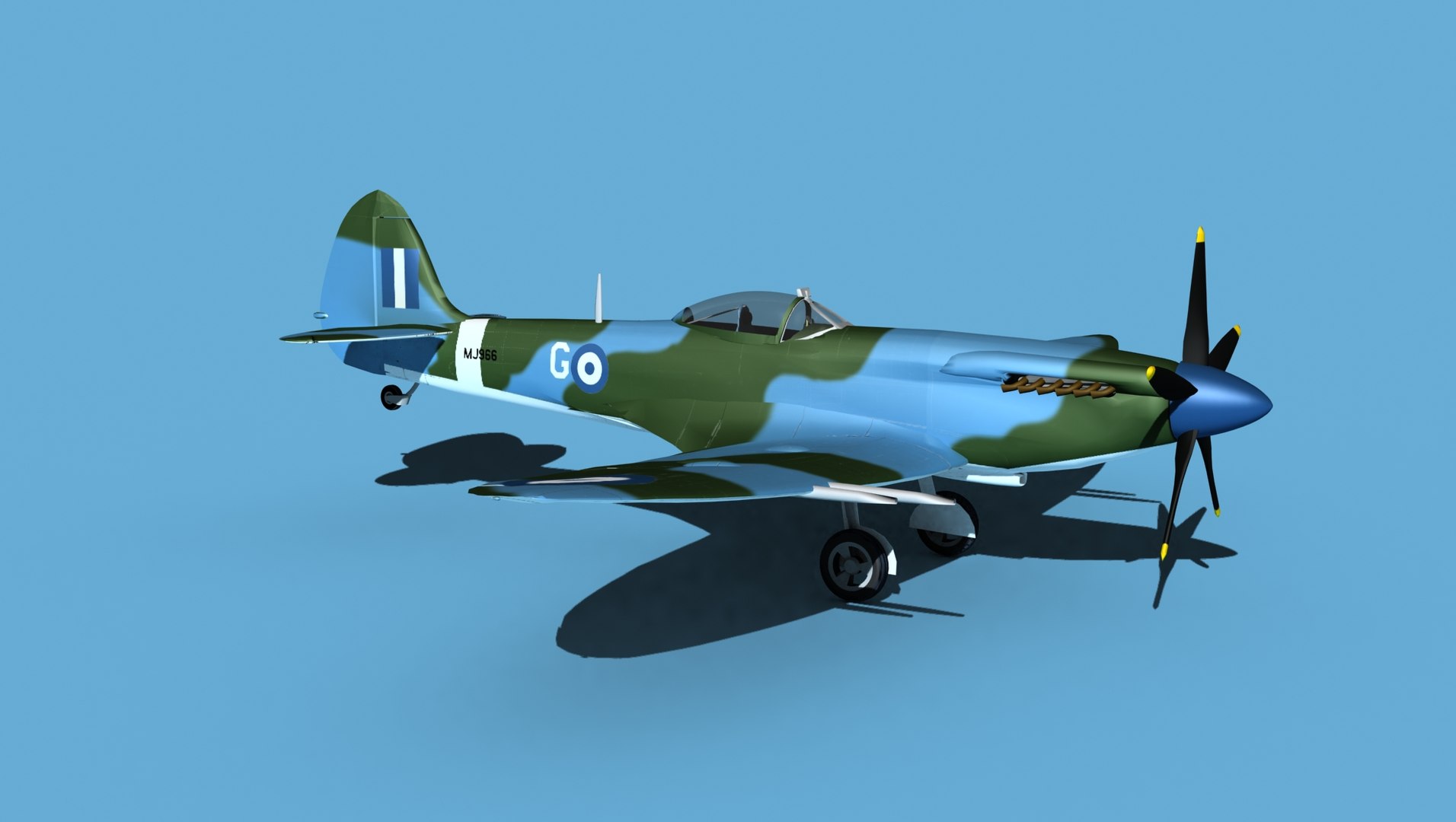 Supermarine Spitfire Mk XXII V14 Greece 3D - TurboSquid 1925748