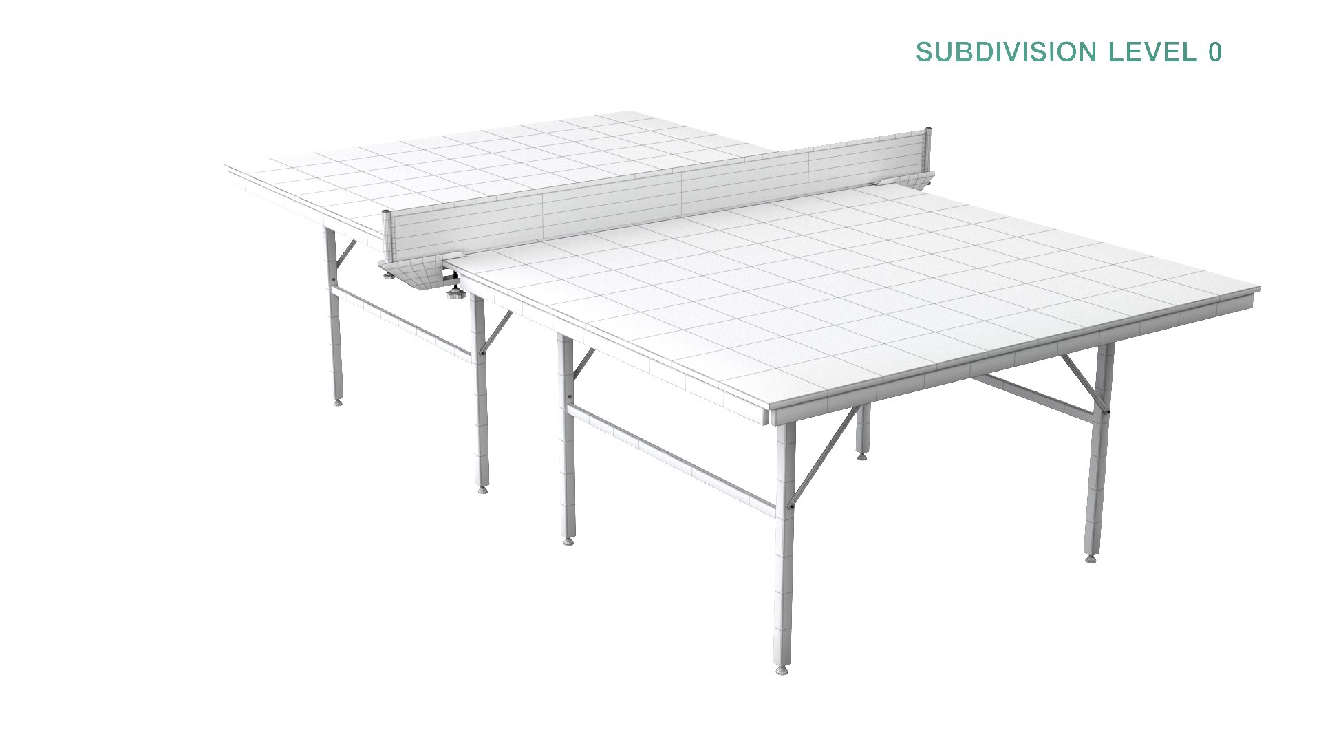 Table Tennis model - TurboSquid 1767728