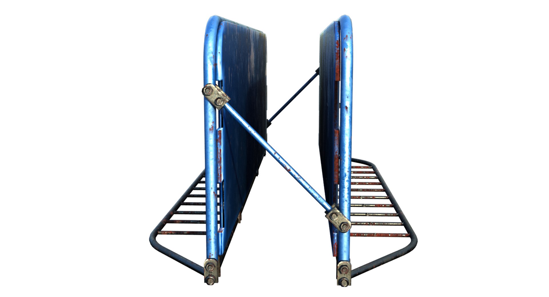 Metal Barricade 3D Model - TurboSquid 1230462