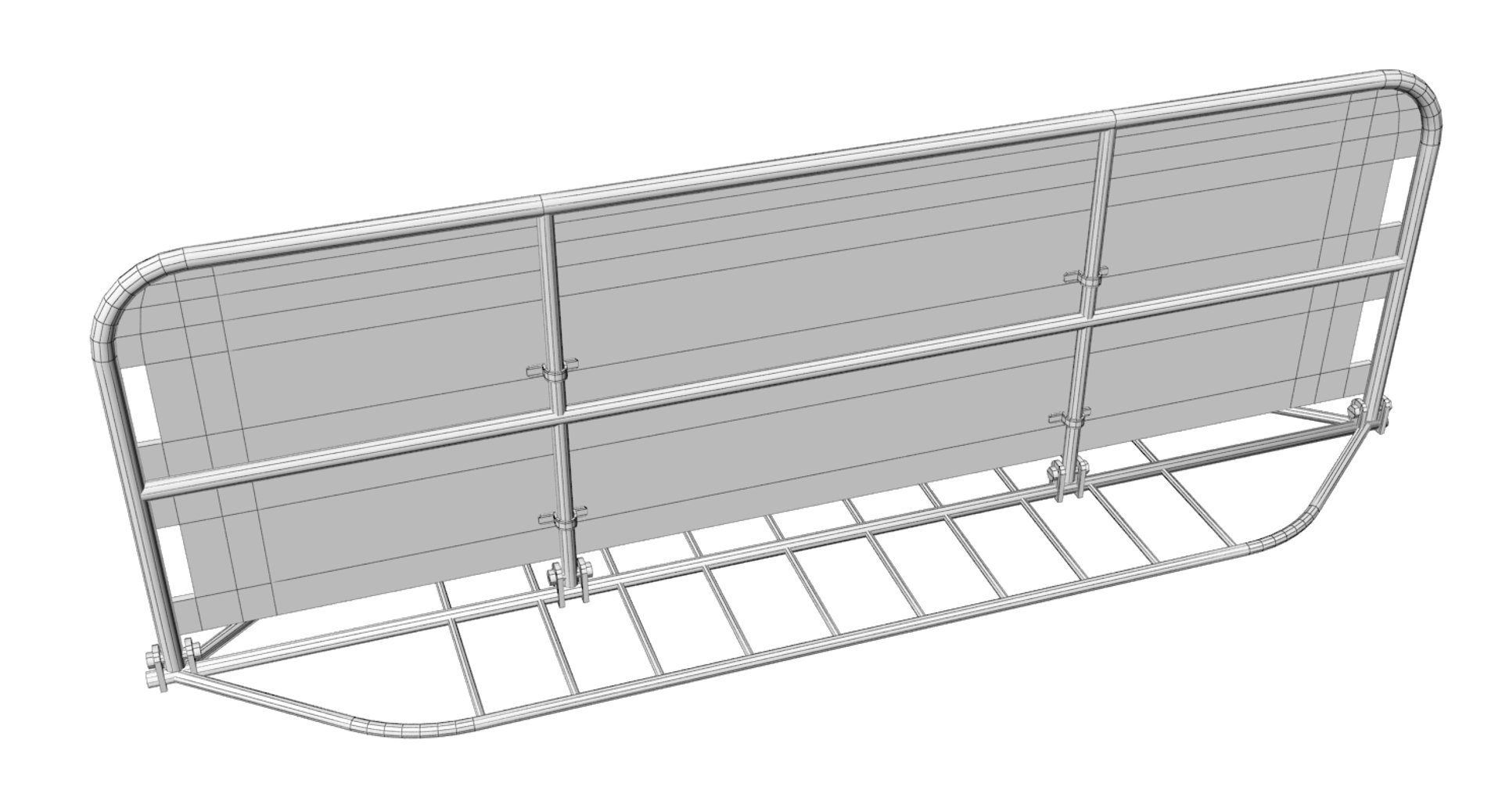 Metal Barricade 3D Model - TurboSquid 1230462