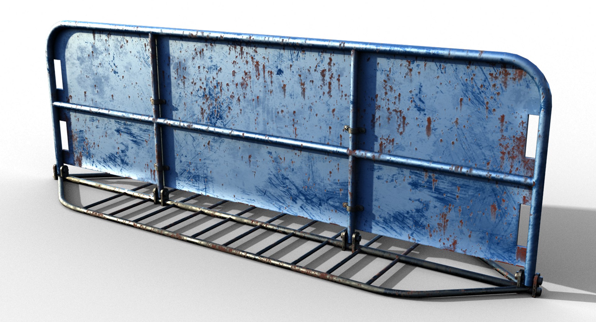 Metal Barricade 3D Model - TurboSquid 1230462