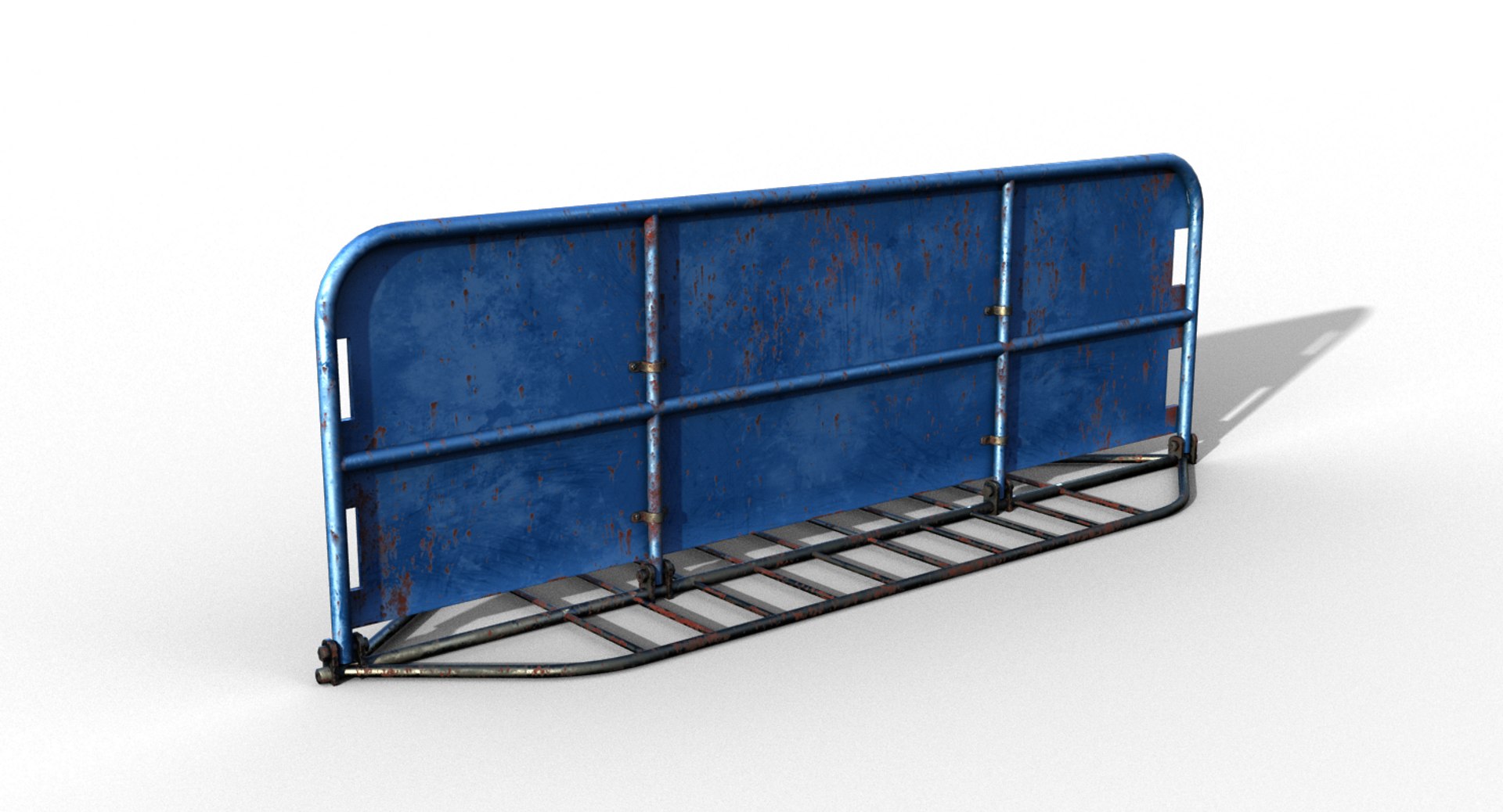 Metal Barricade 3D Model - TurboSquid 1230462