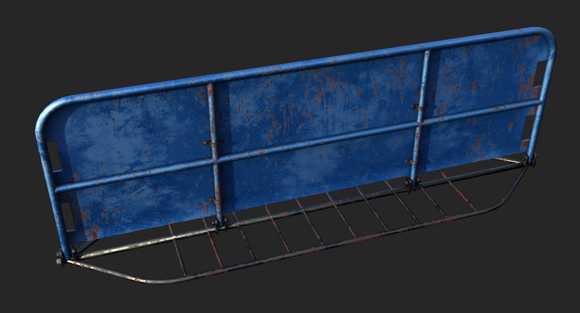 Metal Barricade 3D Model - TurboSquid 1230462