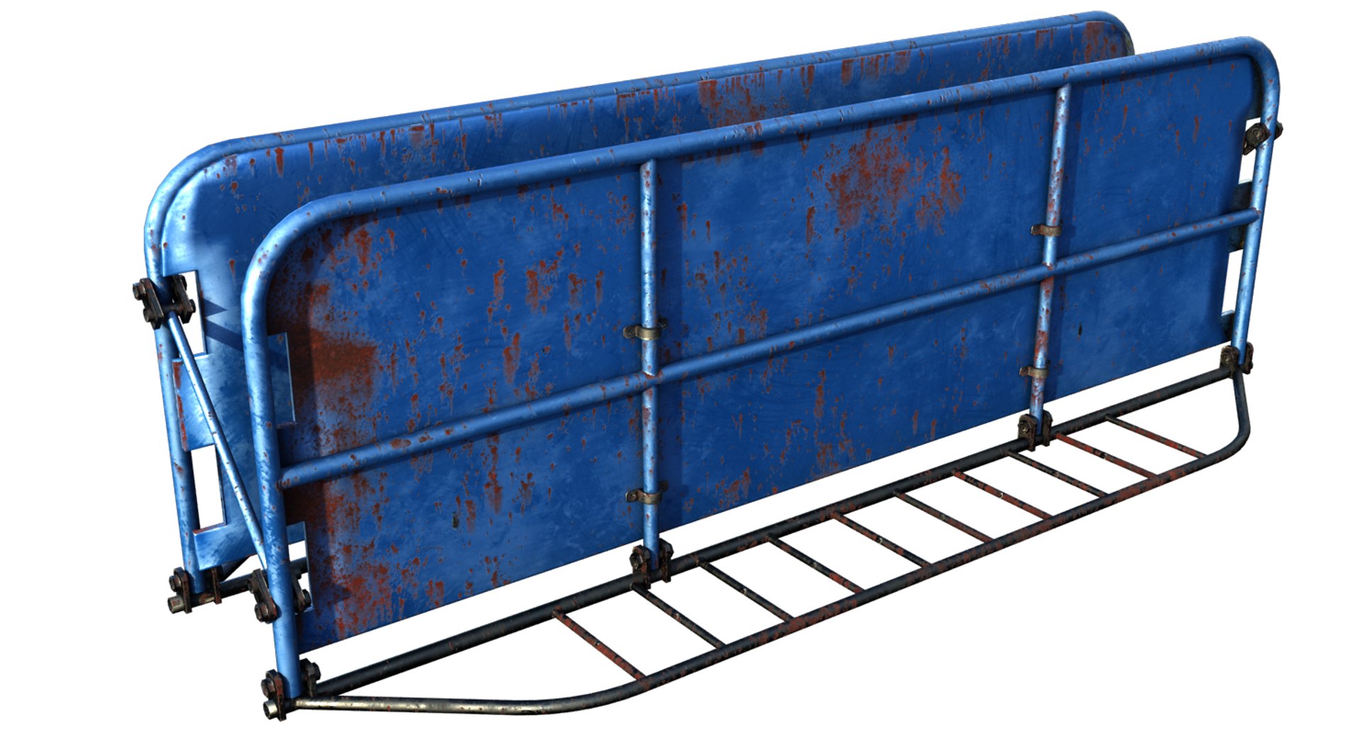 Metal Barricade 3D Model - TurboSquid 1230462