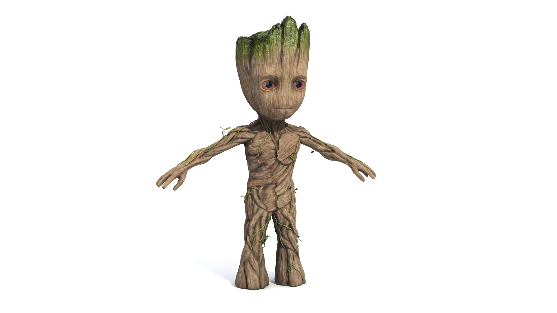 Little Groot Character From Marvel Rigged For Cinema 4D 3D - TurboSquid ...