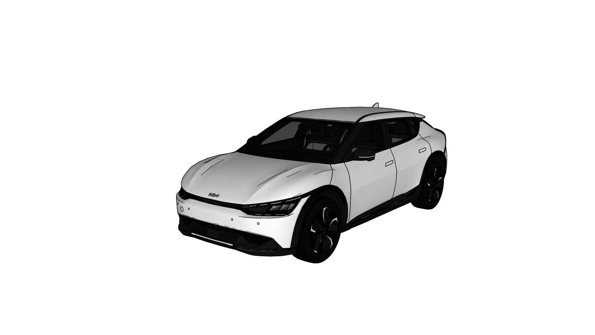 High-Quality Car - KIA EV6 3D model - TurboSquid 2174183