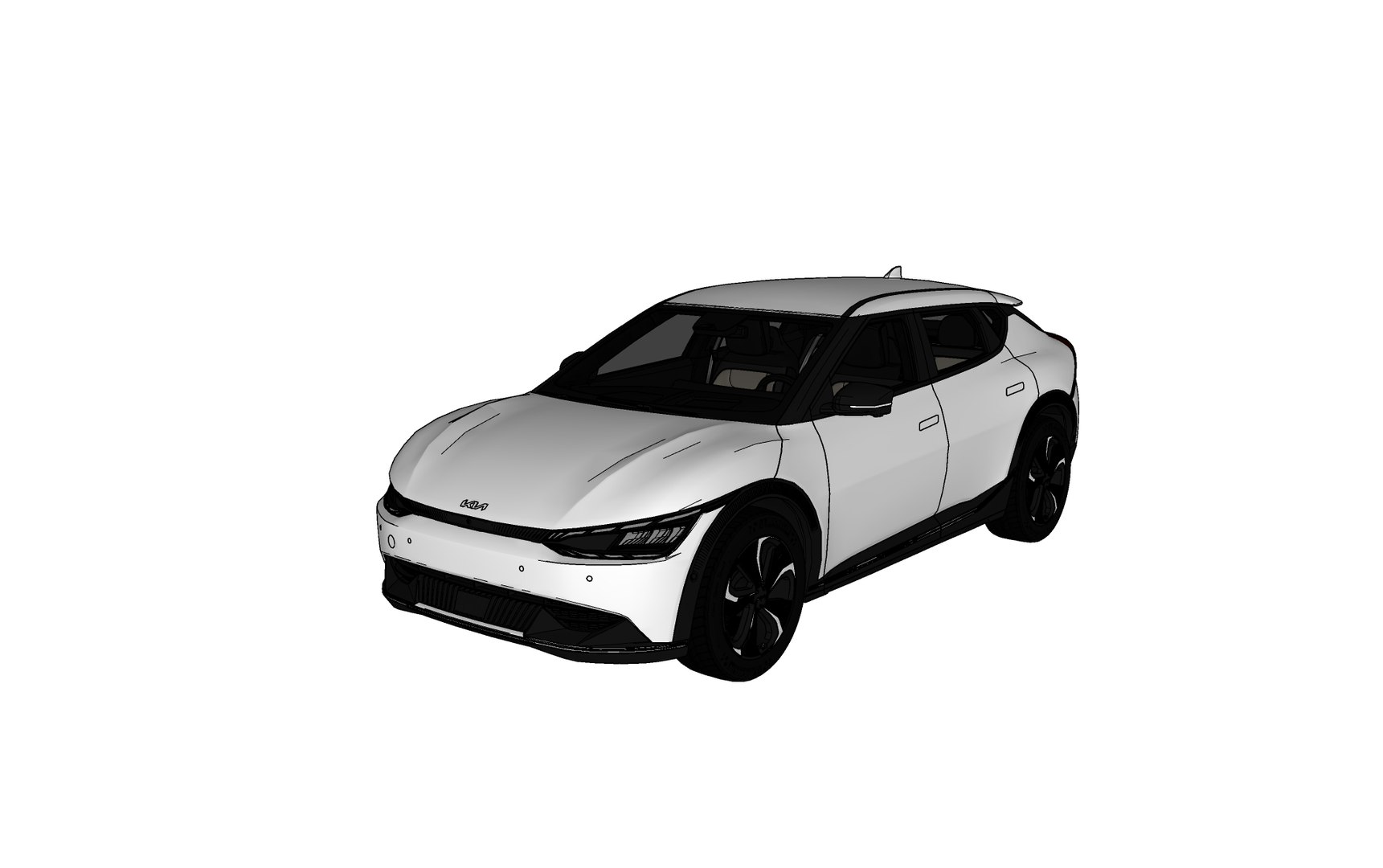 High-Quality Car - KIA EV6 3D model - TurboSquid 2174183