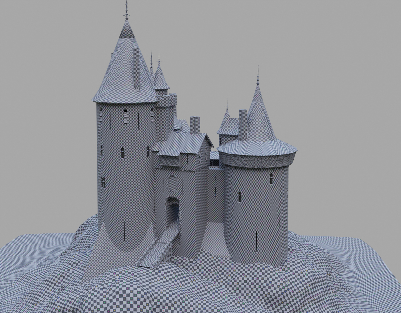 3D Model Castle Coch The Red Castle - TurboSquid 2399168