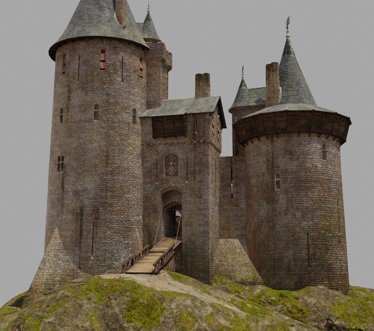 3D Model Castle Coch The Red Castle - TurboSquid 2399168