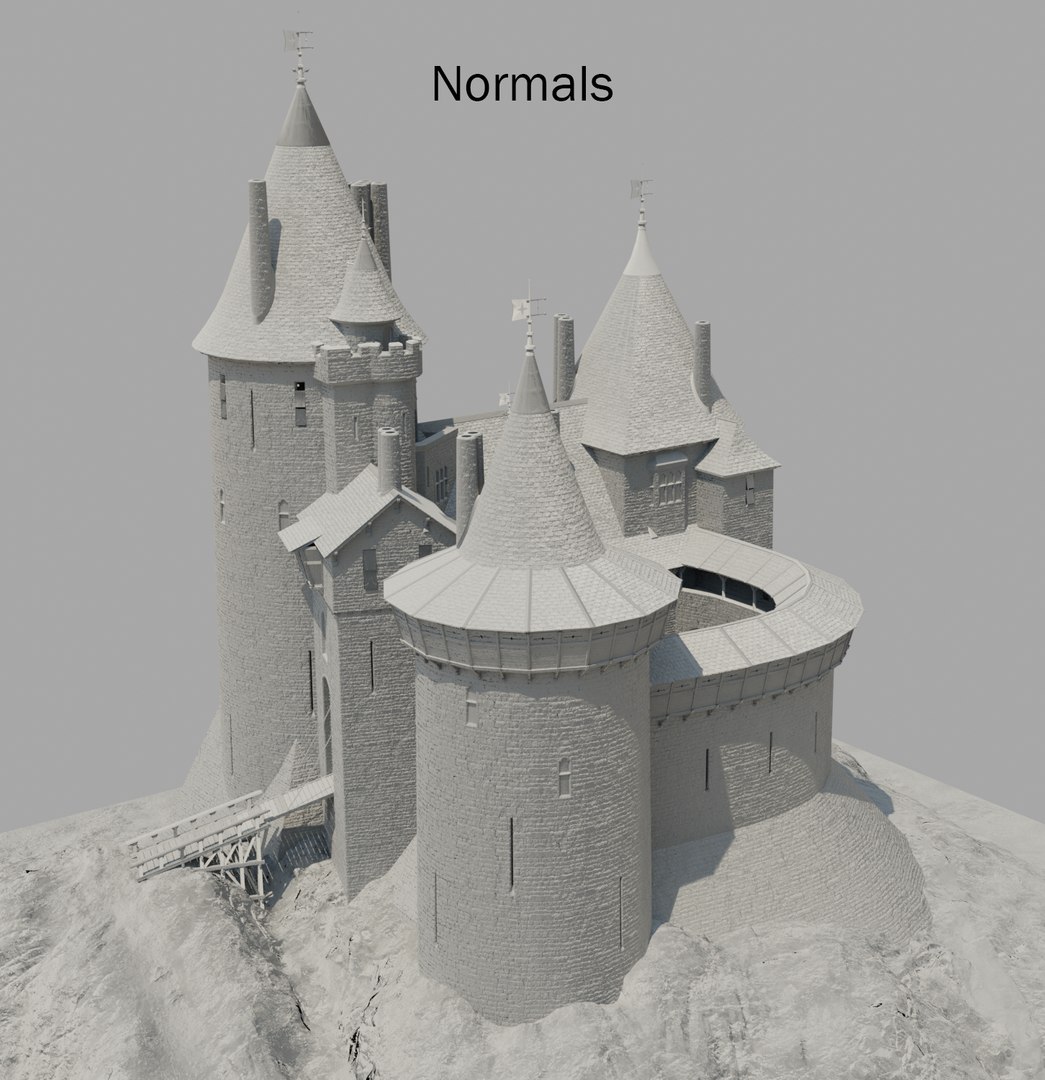 3D Model Castle Coch The Red Castle - TurboSquid 2399168