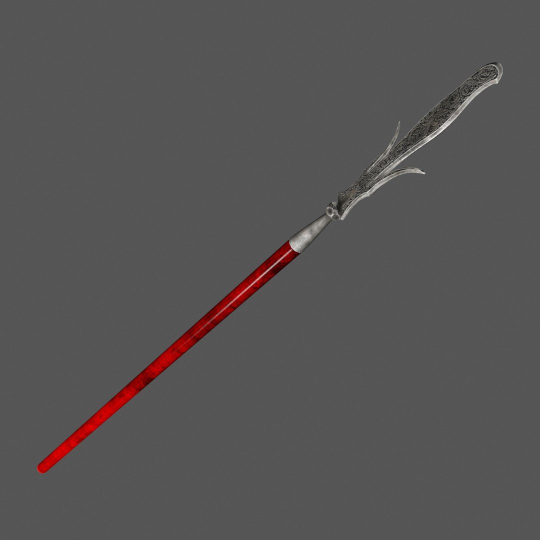 3d Max Old Worn Italian Polearm