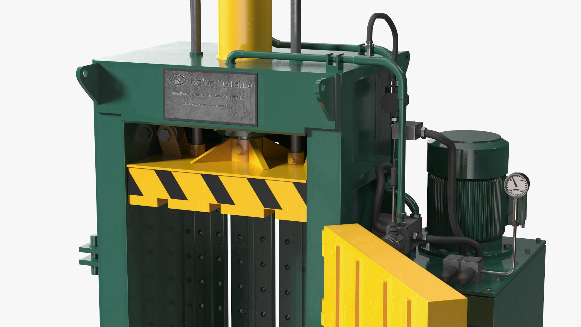 Bailing Machine Green With Cardboard Briquette 3D Model - TurboSquid ...