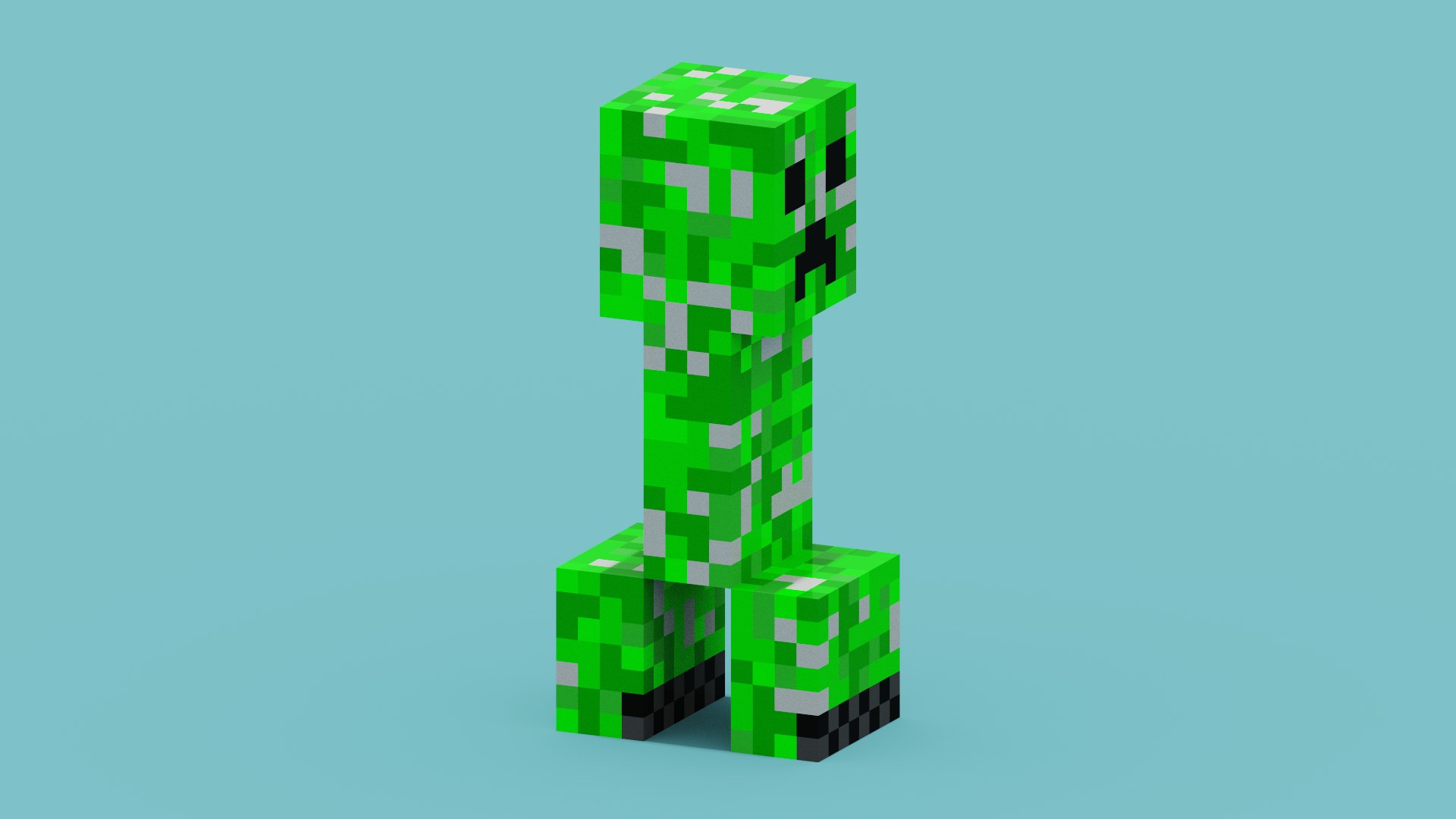 Creeper Minecraft 3D Model - TurboSquid 1962603