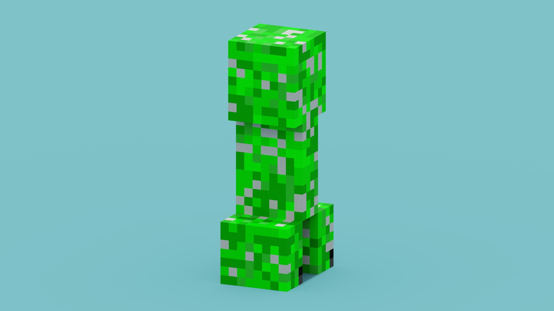 Creeper Minecraft 3D Model - TurboSquid 1962603