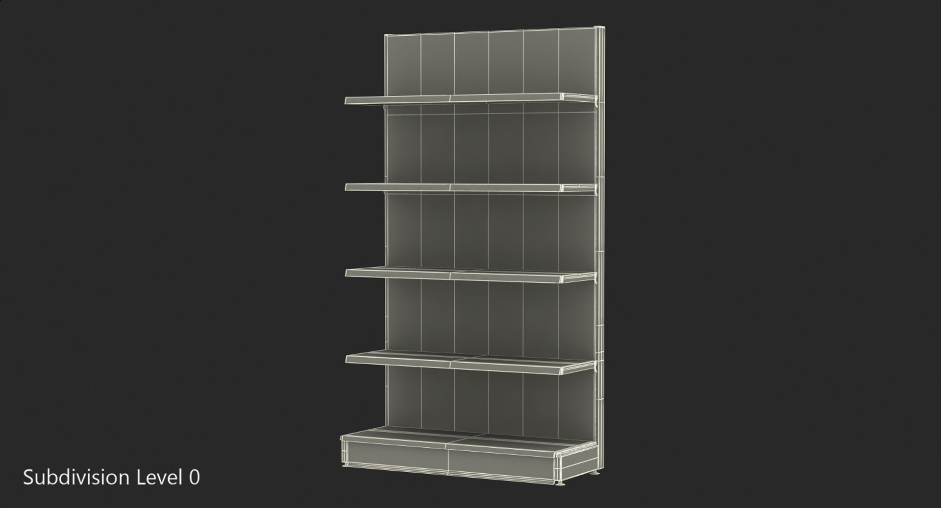 3D model retail store display shelving - TurboSquid 1413058