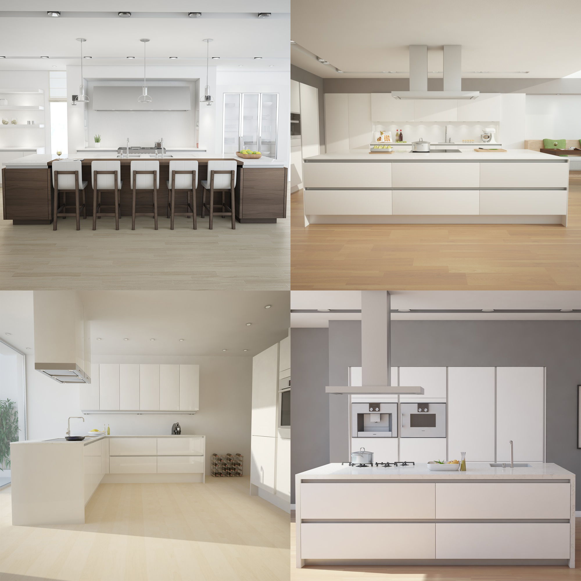 3d model kitchen scenes