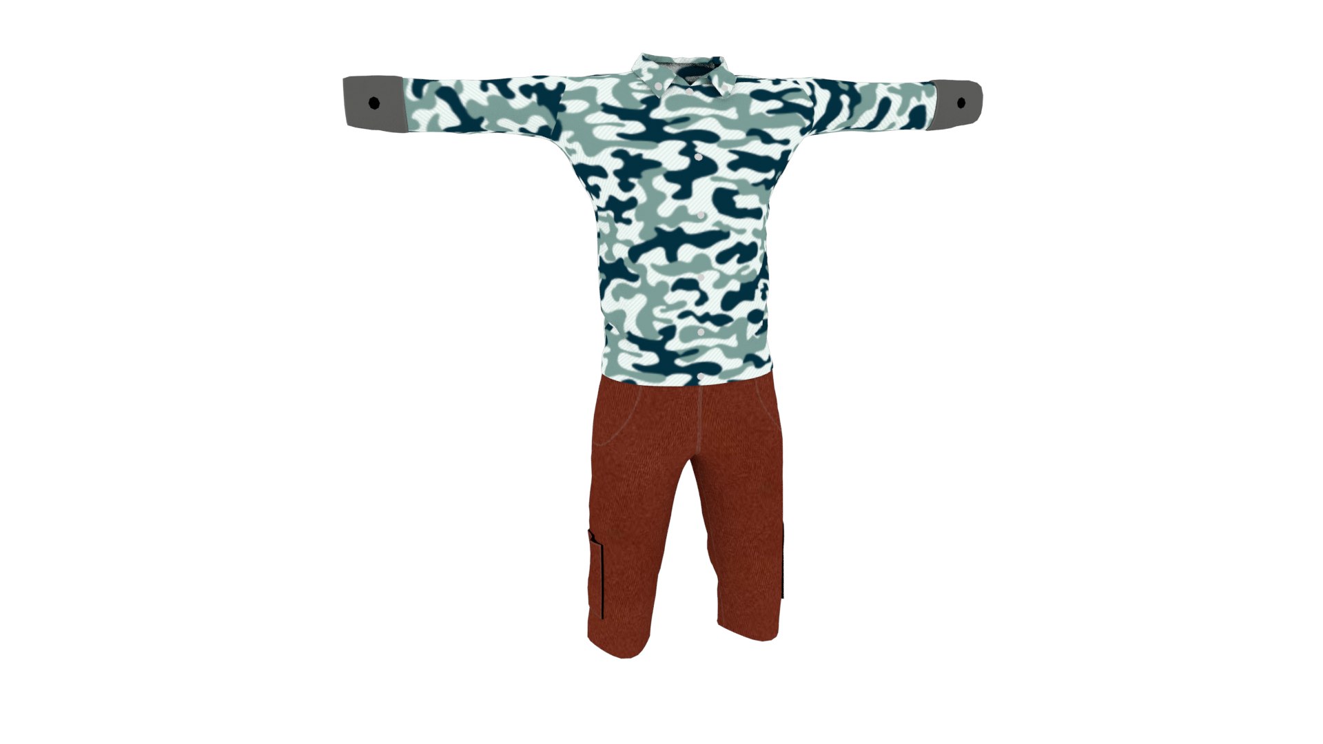 Man Outfit 3D model - TurboSquid 2109895