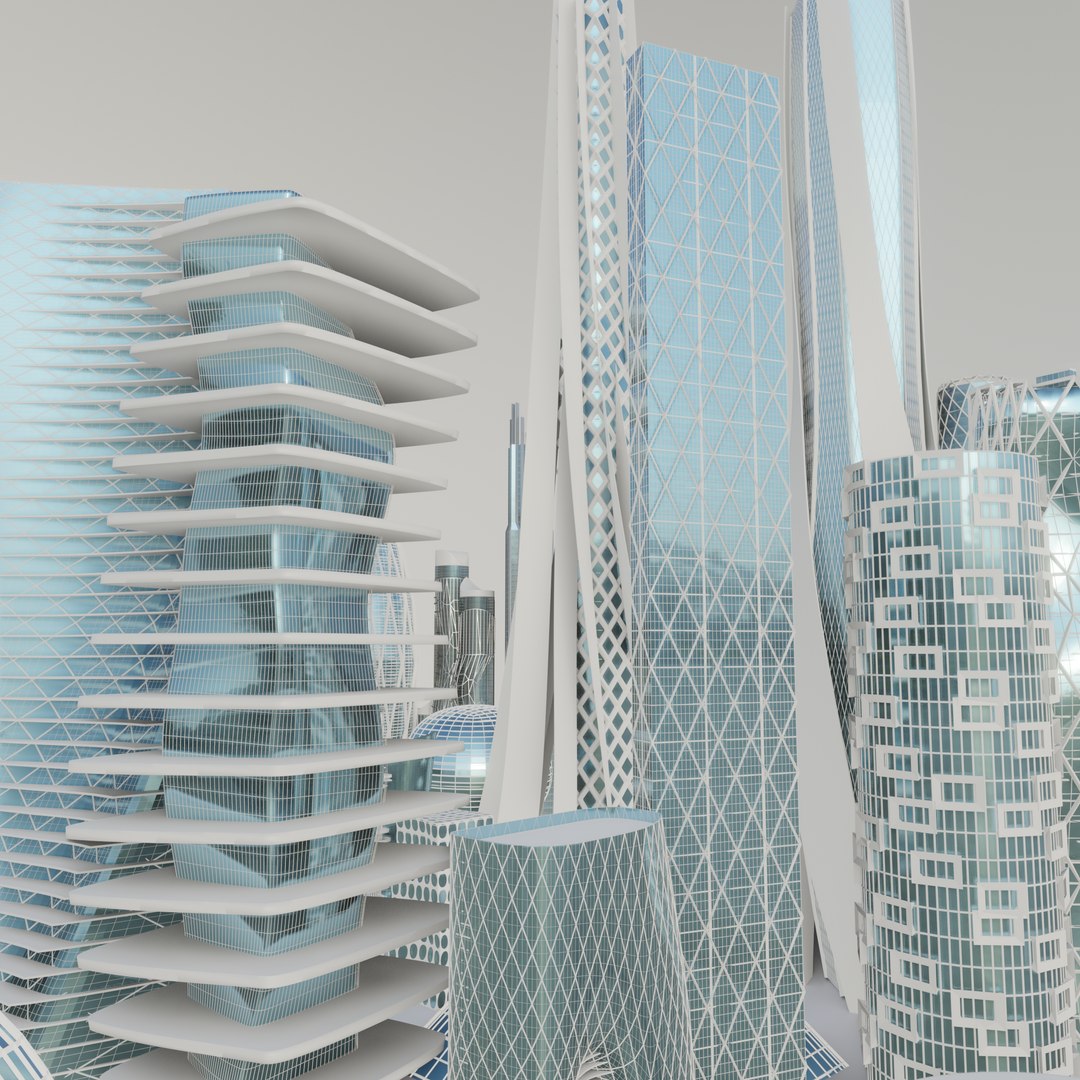 Future city 3D model - TurboSquid 1809381