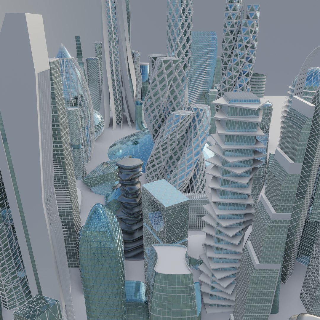 Future city 3D model - TurboSquid 1809381