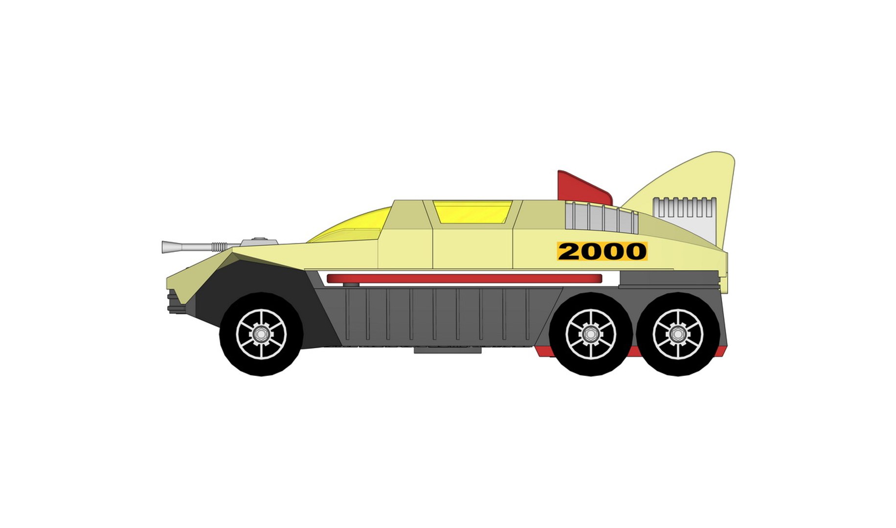 3d model of adventure 2000